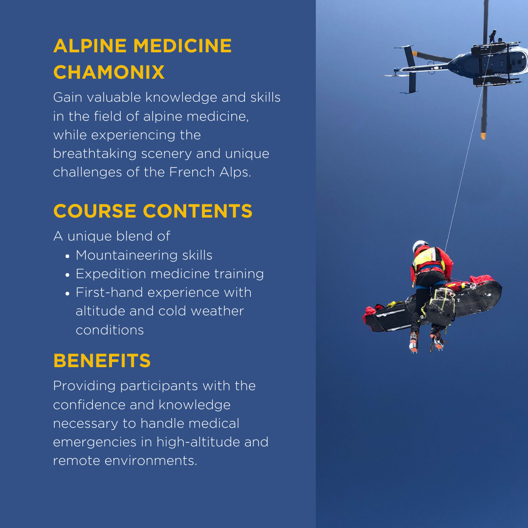 Alpine Medicine Course Chamonix - World Extreme Medicine